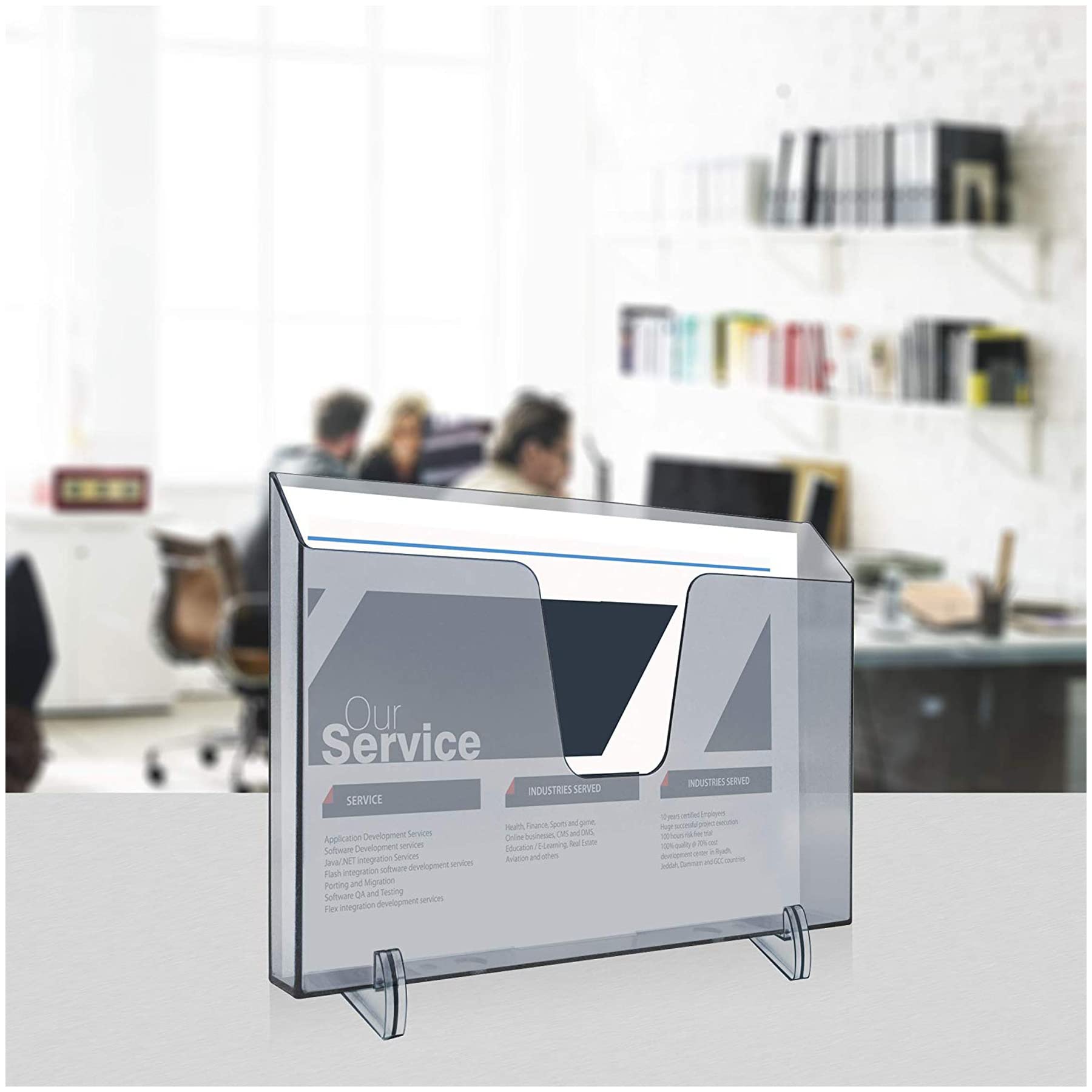 Acrimet Pocket File Holder Horizontal Design Brochure Display (for Wall ...