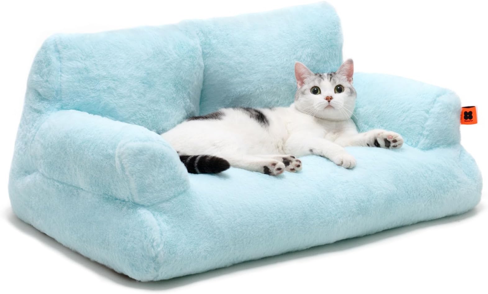 MEWOOFUN Cat Bed Fluffy and Soft Cat Sofa, Cat Couch Bed for Large Cats ...