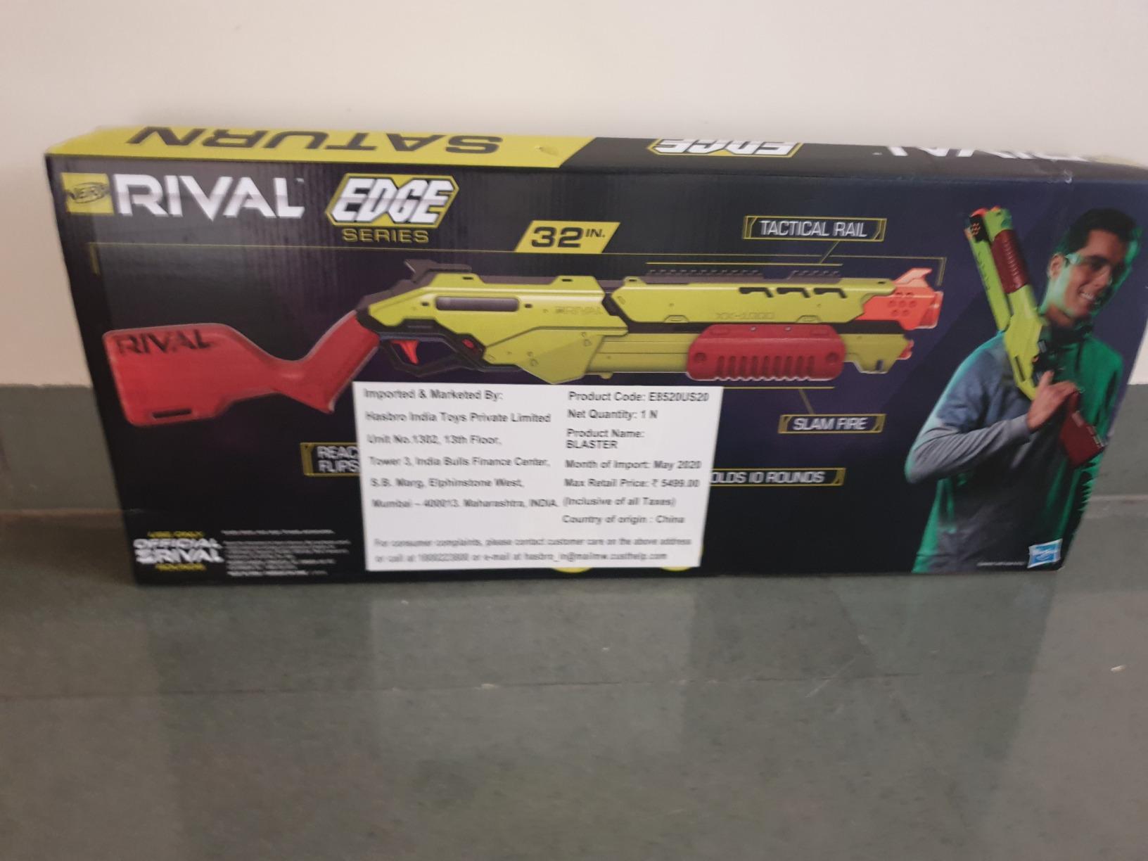 Nerf Rival Saturn XX-1000 Edge Series Targeting Set, Pump-Action ...