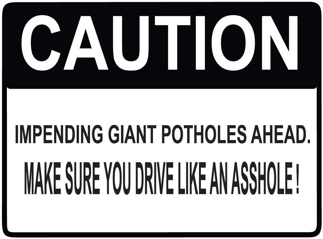 Amazon.com : New Metal Sign Aluminum Sign Warning Impending Giant ...