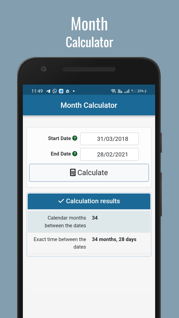 Month Calculator - App on Amazon Appstore