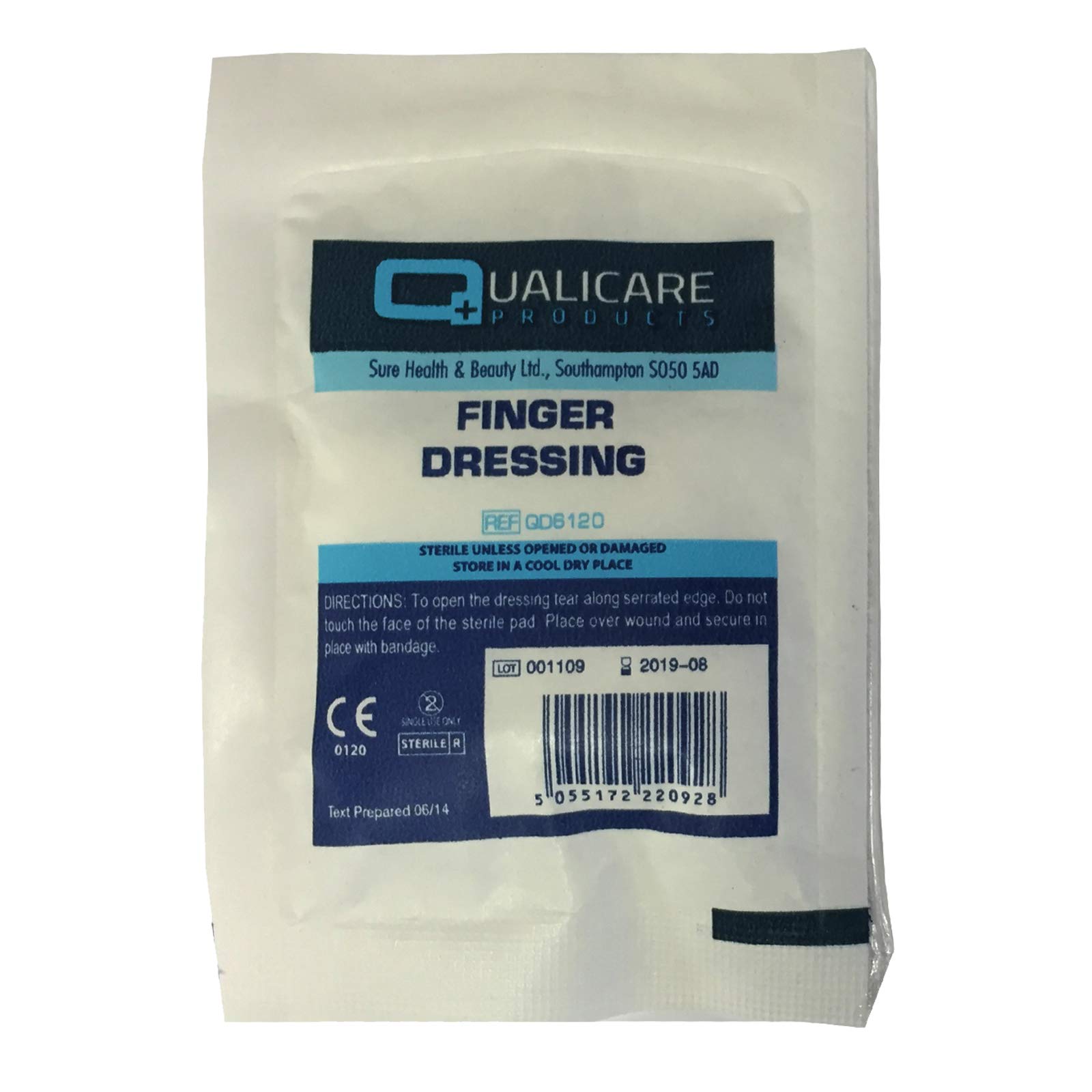 10 Pack of QUALICARE First AID STERILE Medical Adhesive Finger Wound ...