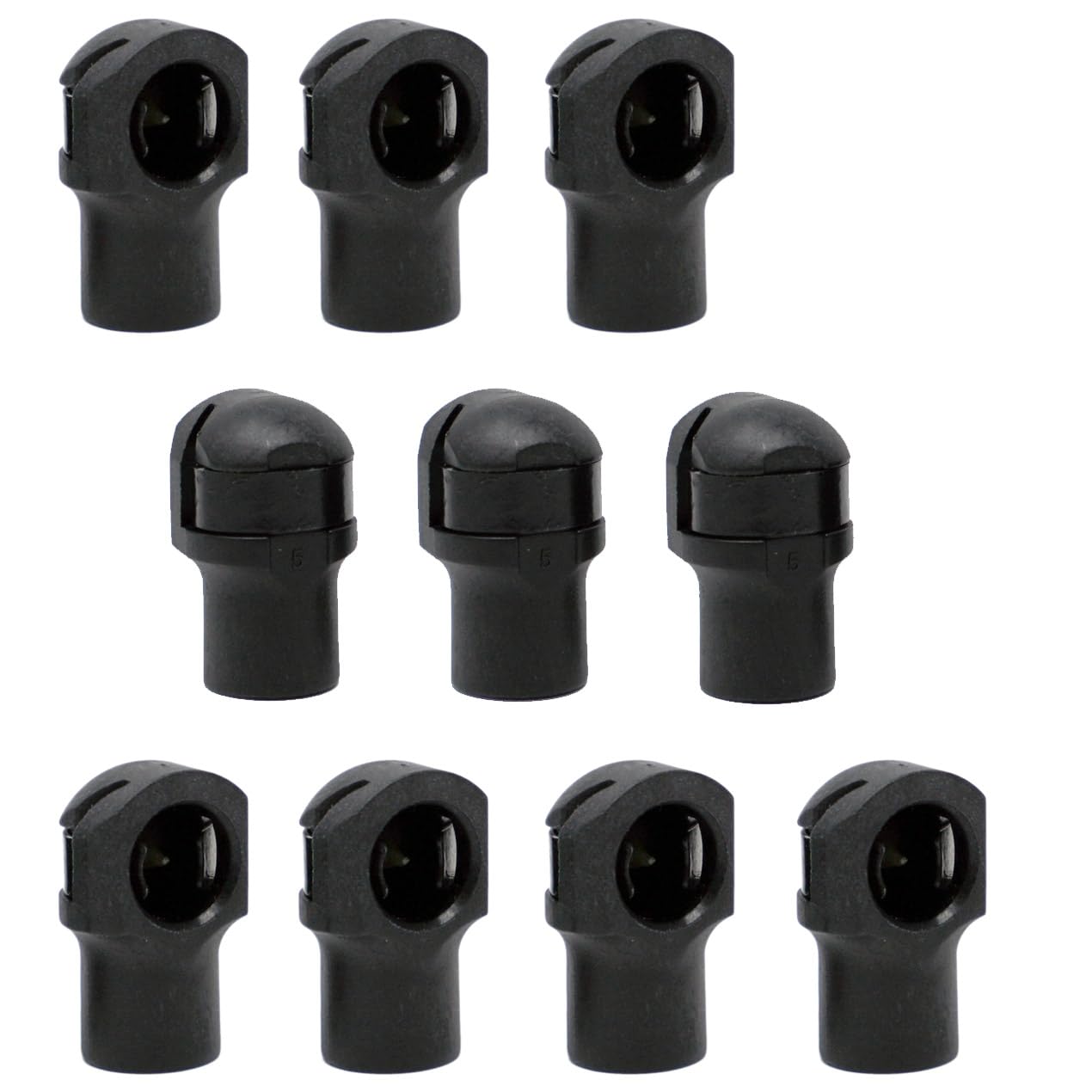 Amazon.com: Gas Strut End Fittings for 10mm Ball-Stud (10 Pack) - Black ...