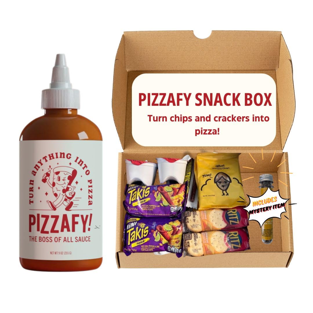 Buy Pizzafy Snack Box - Includes 1 Pizzafy! Bottle, Crackers, Chips ...