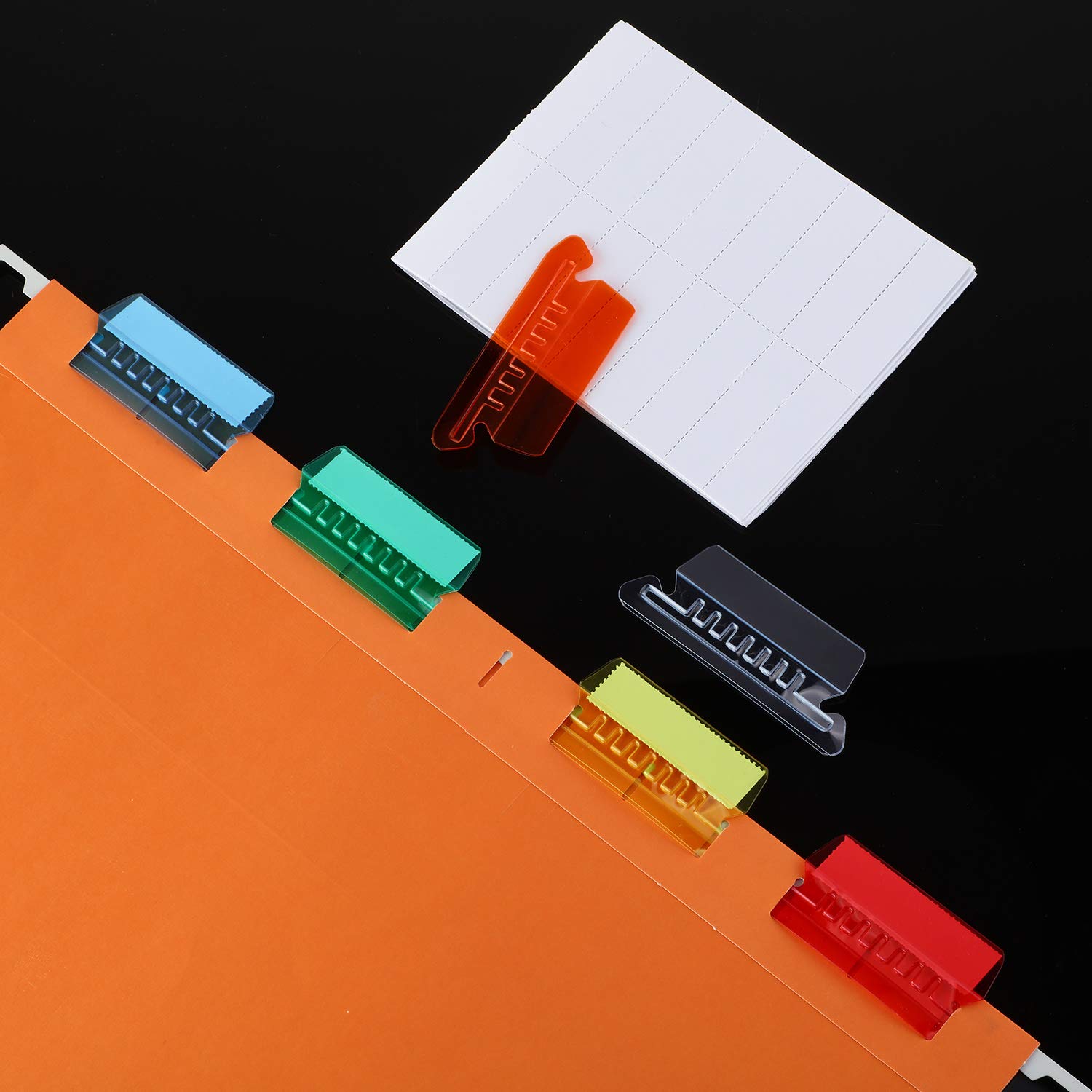 Snapklik.com : Jovitec 120 Pcs File Folder Tabs, 60 Hanging File Folder ...