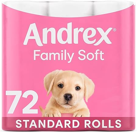 Andrex Family Soft Toilet Tissue 72 Rolls (Previously Andrex Gentle ...