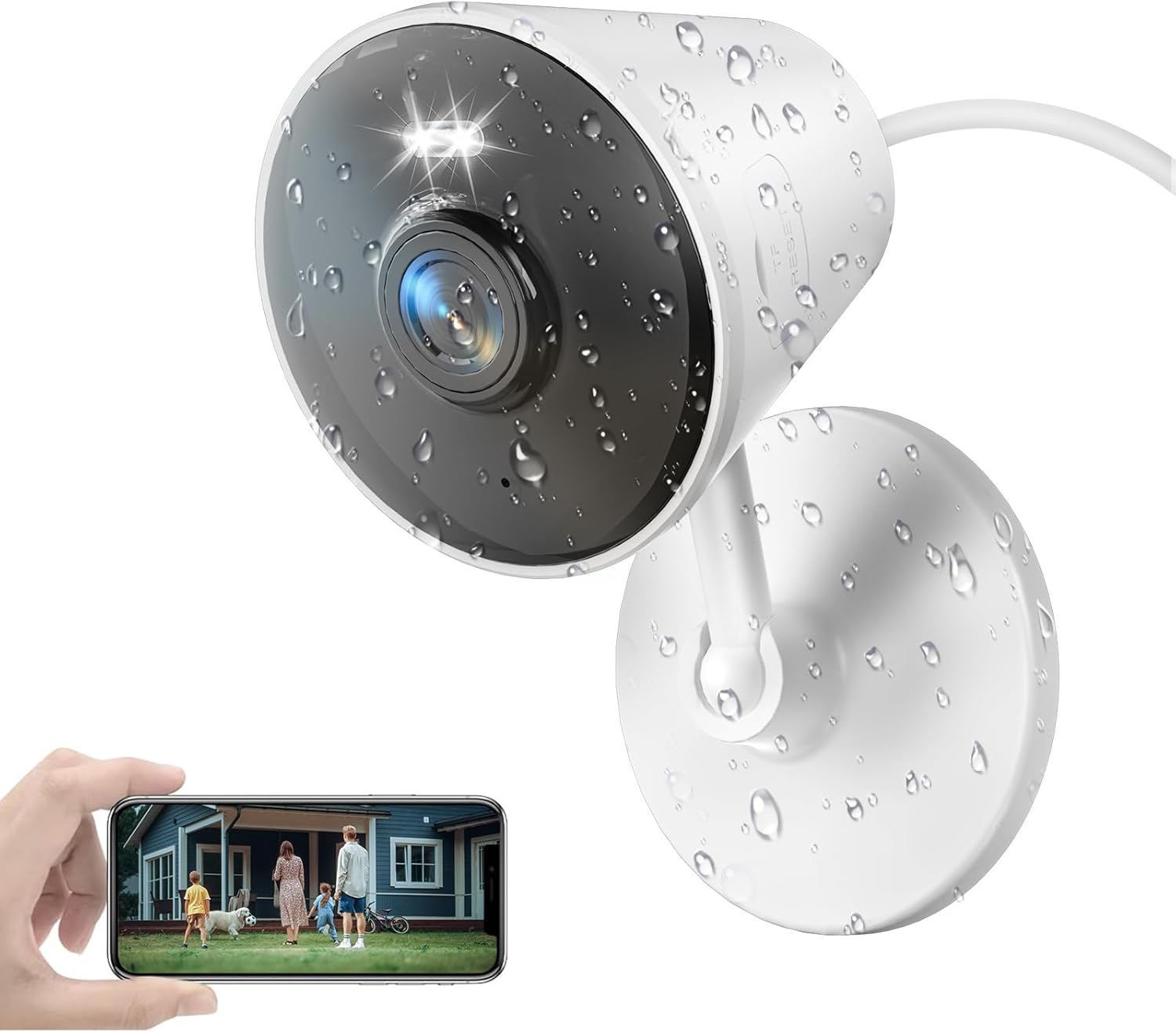 Amazon.com : Rocktone Indoor Security Cameras with Phone App, AI Motion ...