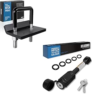 Amazon.com: RETRUE Heavy Duty Trailer Hitch Locks and Anti Rattle Hitch ...