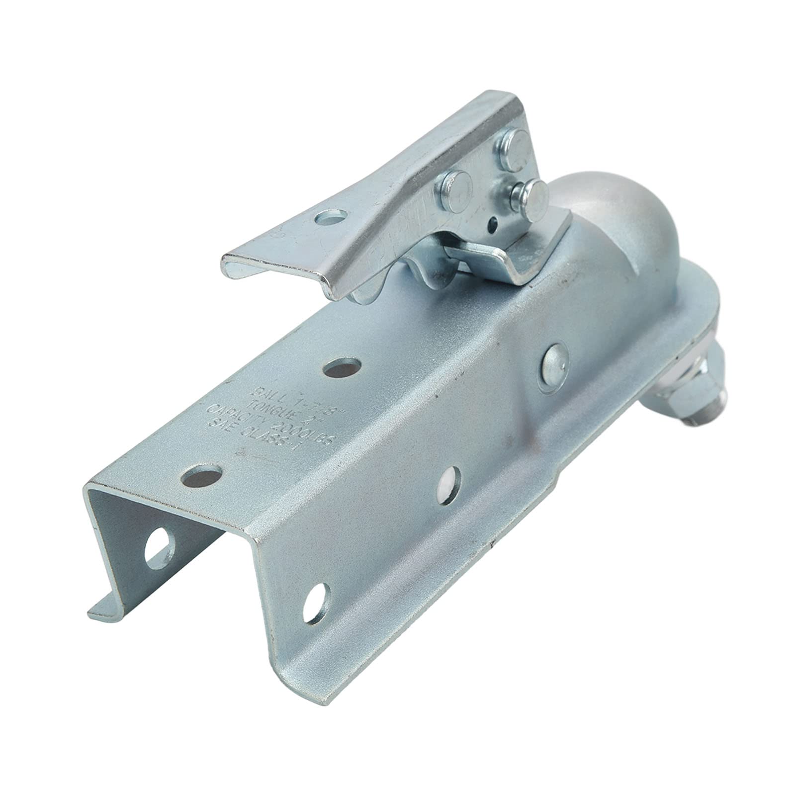 Buy Trailer Coupler, Zinc Finish 2000lbs Load Easy Lock Die Cut Steel ...