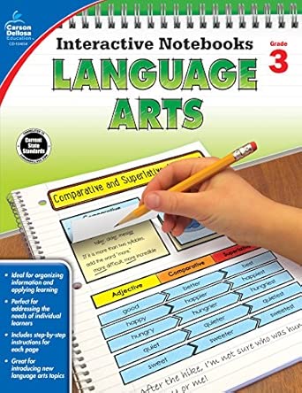 Amazon.com: Language Arts, Grade 3 (Interactive Notebooks ...