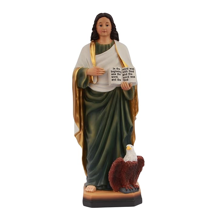 Buy Saint John The Evangelist Catholic Religious Gifts Resin Colored 12 ...