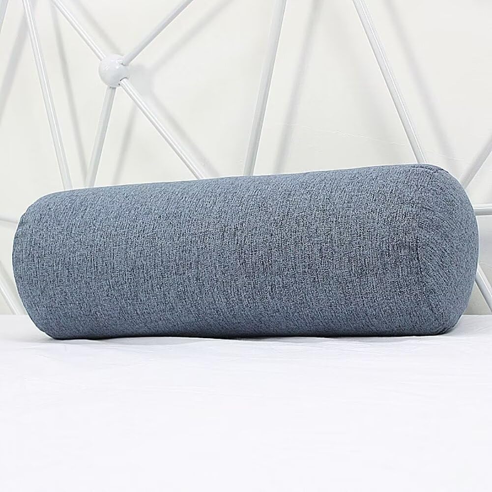Amazon.com: Teieas Round Roll Cylinder Bolster Pillow with Removable ...