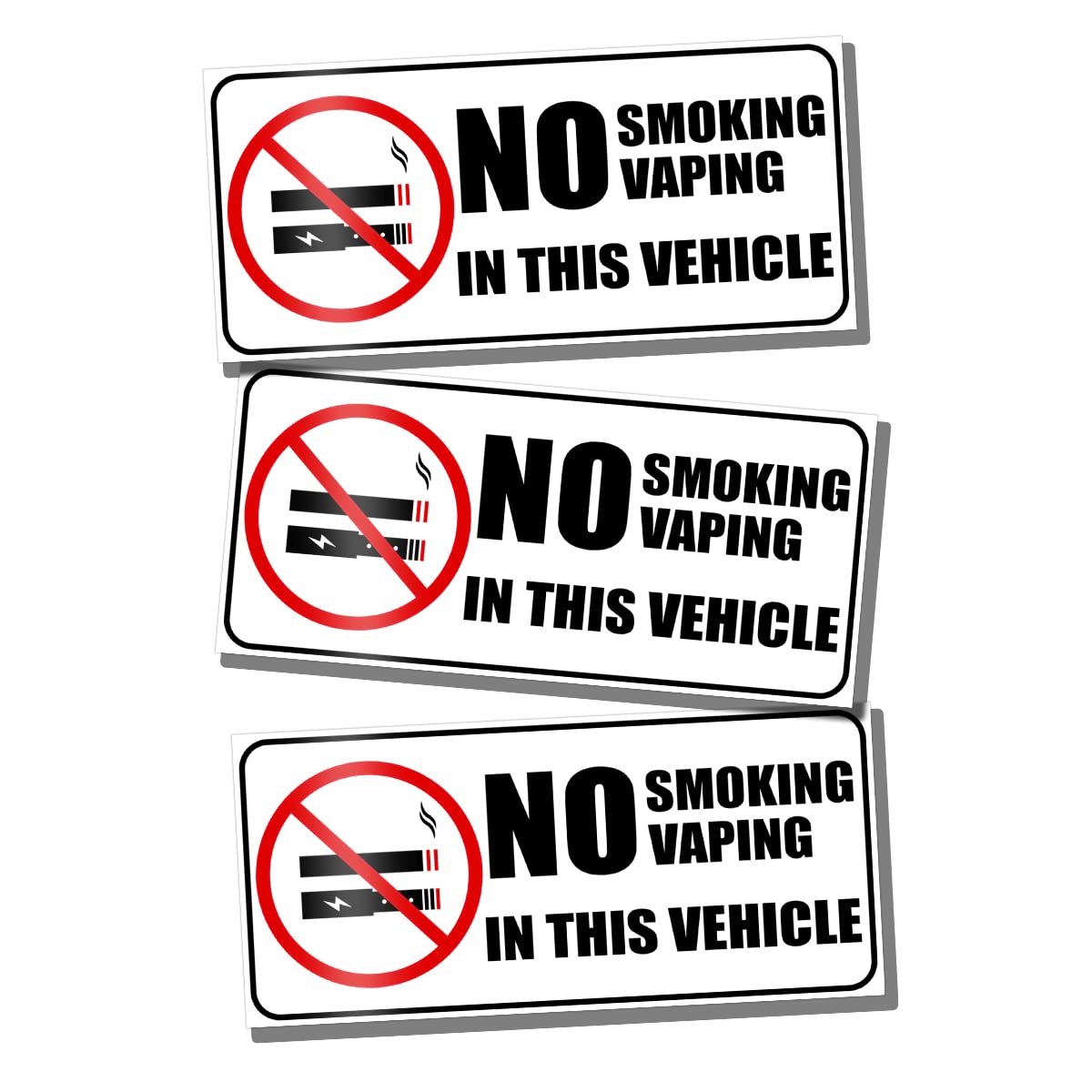 Amazon.com - GOLEEX Pack 15 Pcs No Smoking No Vaping in This Vehicle ...