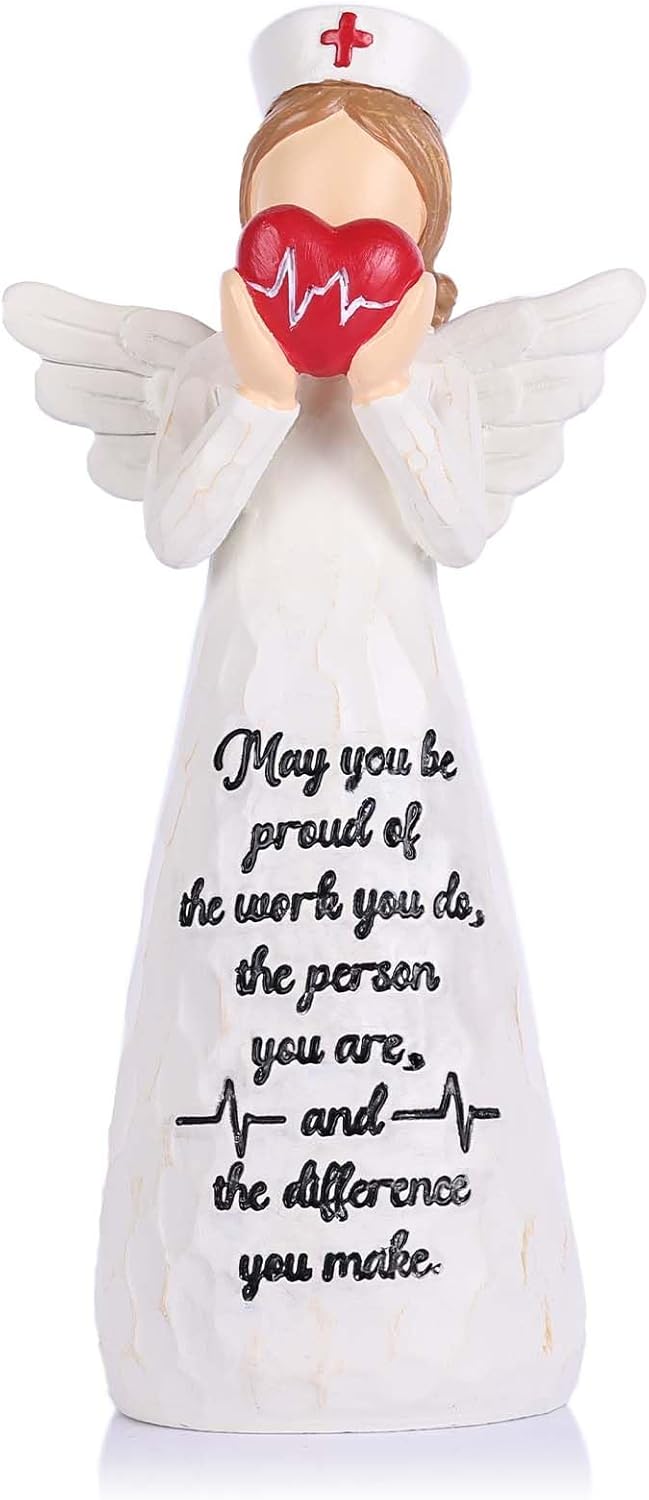 Amazon.com: Nurse Angel Figurine for Women - Inspirational Nurse Gifts ...