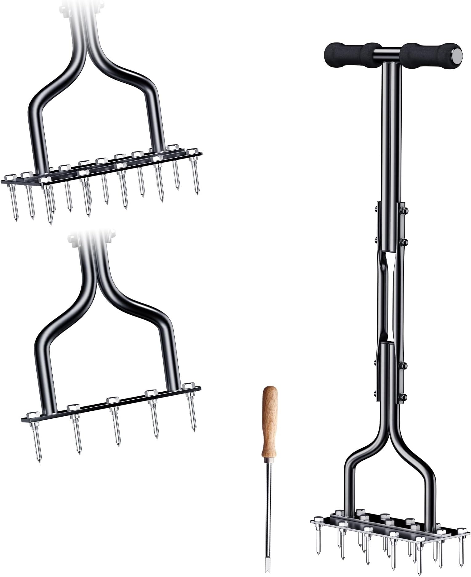 Amazon.com : K.D STONEDGE Manual Lawn Coring Aerator Tool Pulling Plugs ...