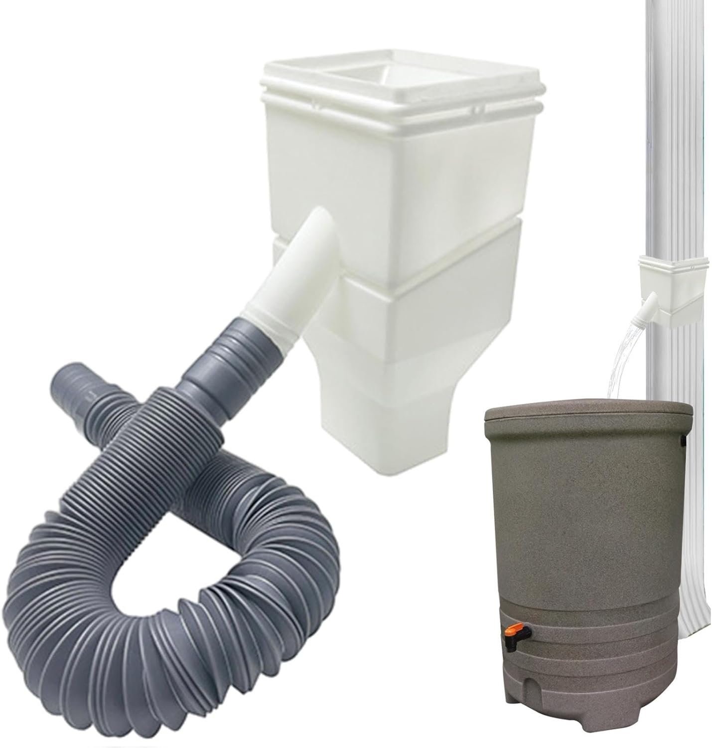 qiyifang Gutter Downspout Diverter | Downspout Rain Diverter For Rain ...