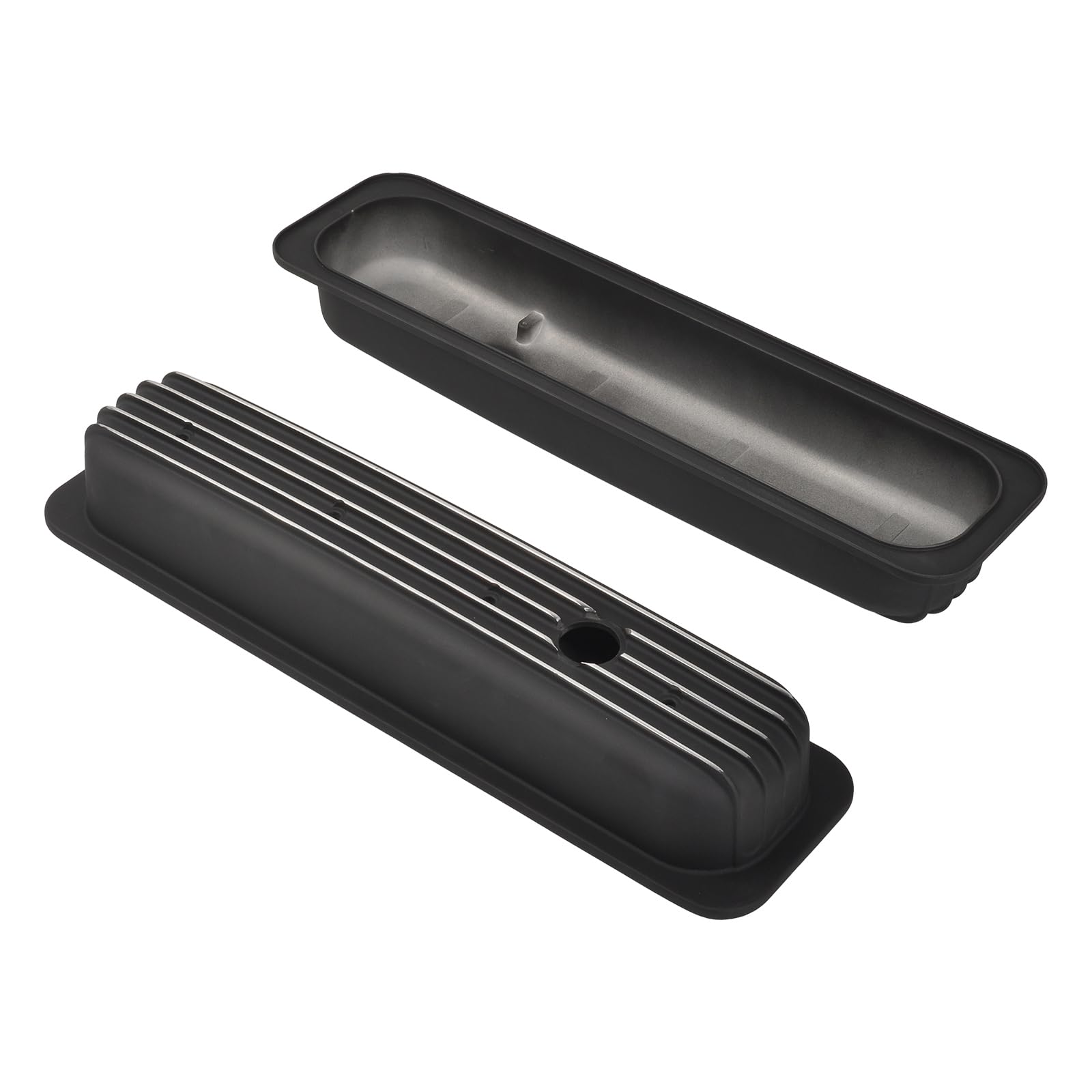 Snapklik.com : TBAPFS Black Valve Covers Short Style Finned Compatible