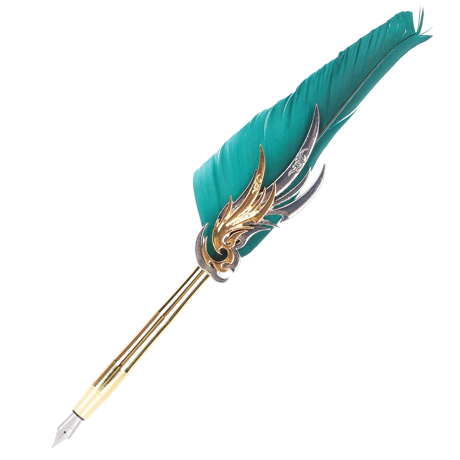Feather Quill Pen And Ink Feather Pen Dahlia Pink
