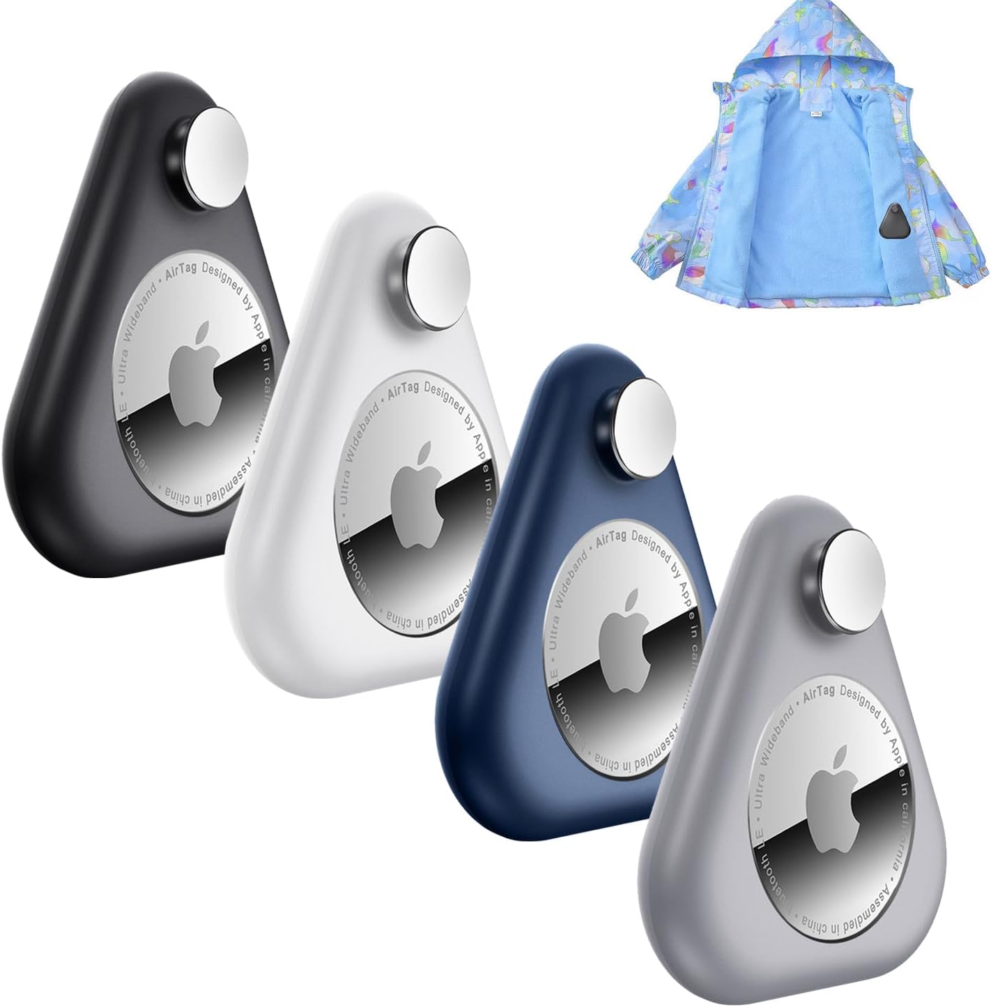 Airtag Holder for Kids Hidden 4 Pack GPS Tracker Case,anti-removal ...