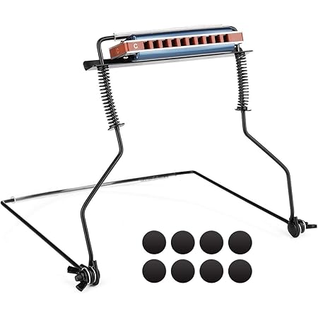 Amazon.com: Eison Harmonica Holder 10 Holes Harmonica Holder ET10H ...