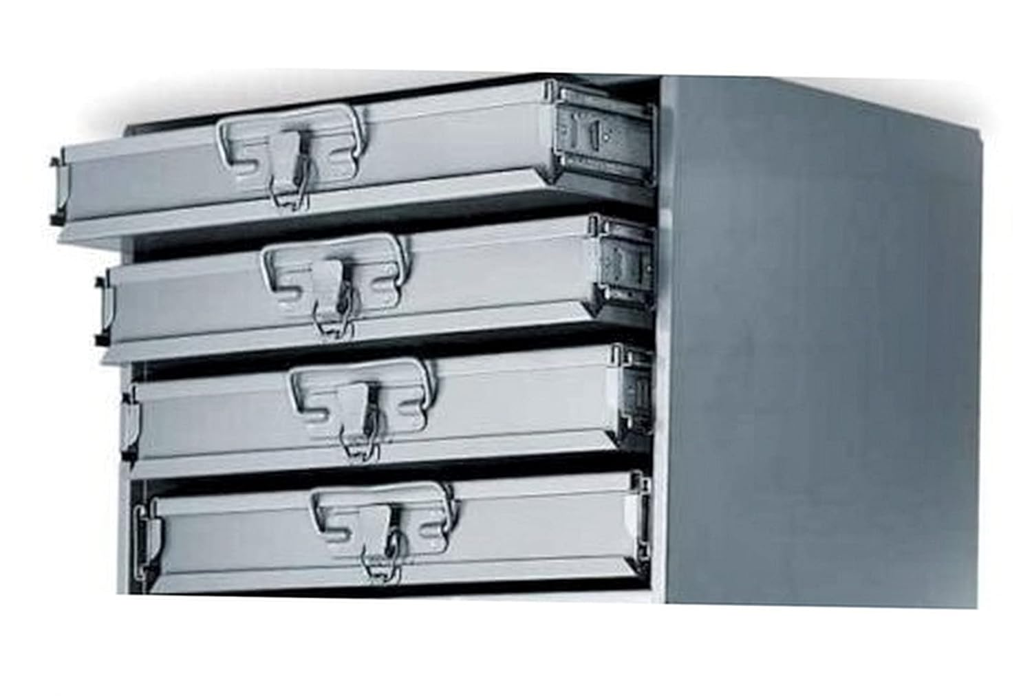 Metal 24 Hole Storage Tray/Cabinet and Slide Rack with Four Drawers Nut ...