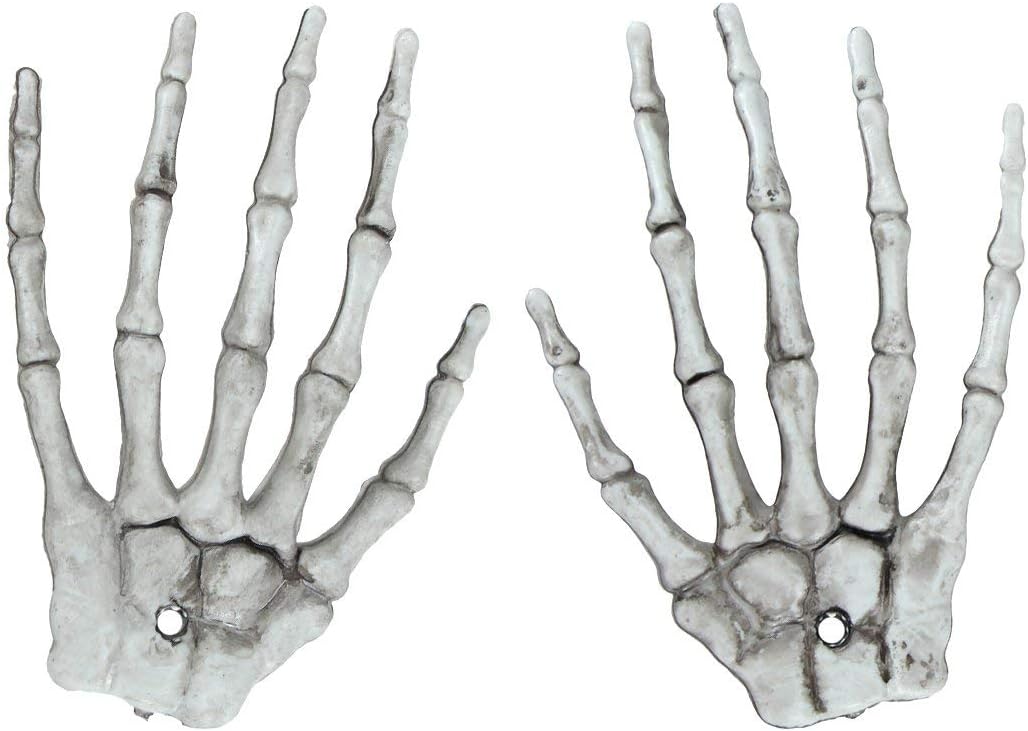 Amazon.com: Pair of Realistic Skeleton Hands Witch Hands Halloween ...