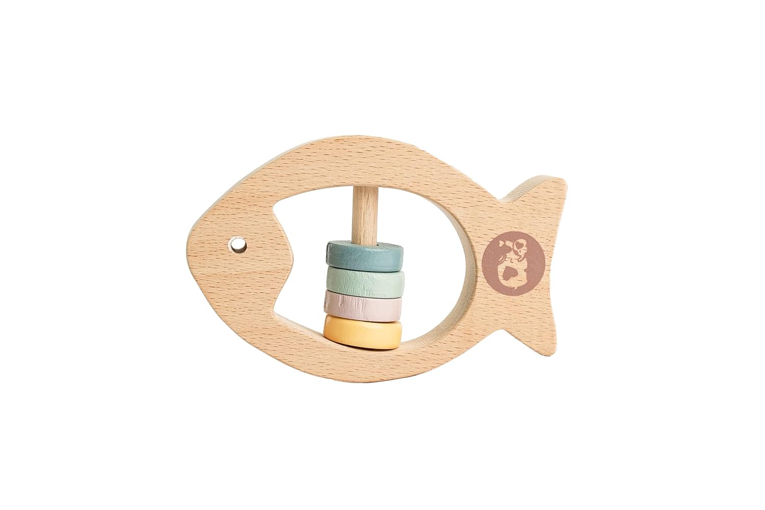 Buy Sadora Baby Mr. Fish Wooden Teether for Babies, to Soothe Their ...