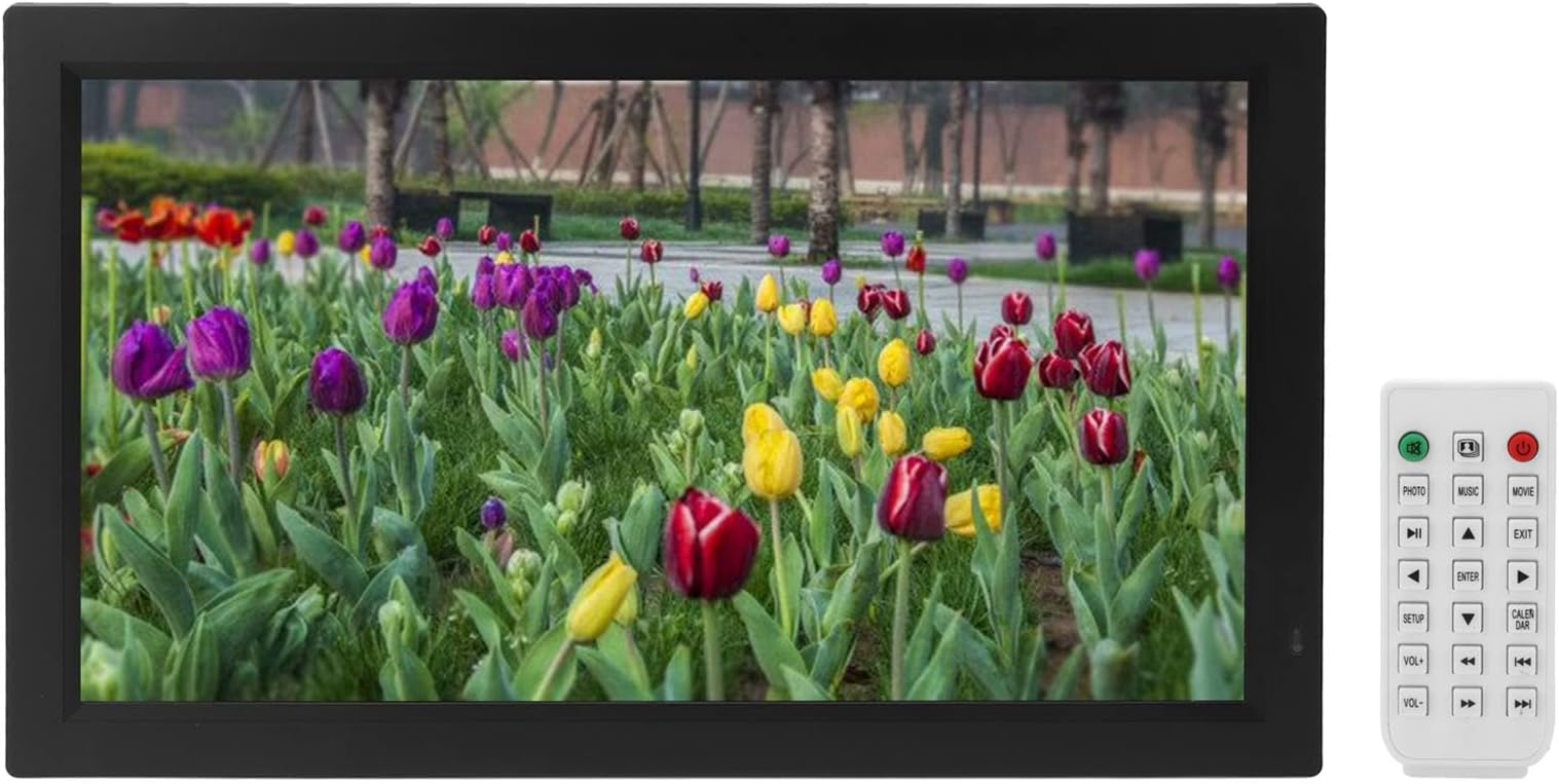 21.5 Inch Large Digital Photo Frame, 1080P IPS HD Picture Frame Support ...