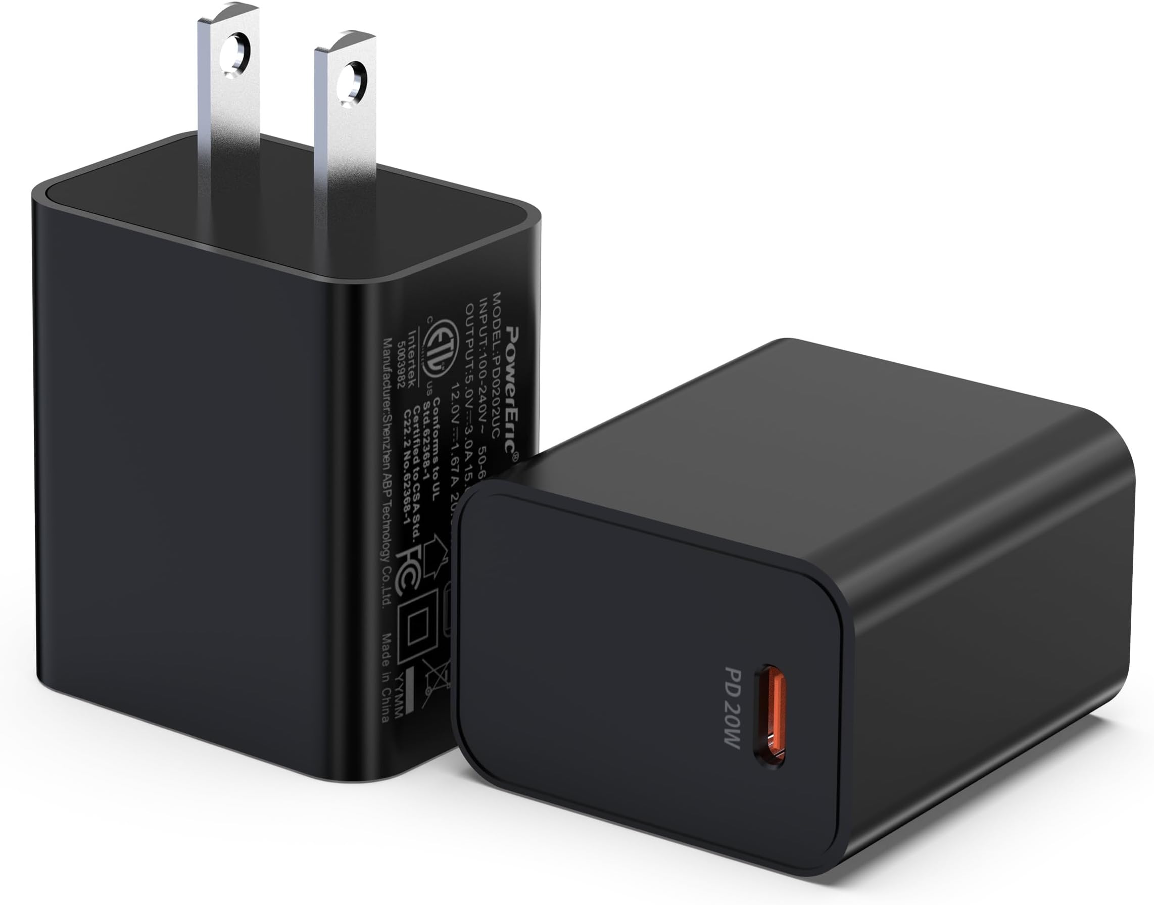 Amazon | スマートフォン ノートパソコン 対応 USB-C 20W 電源アダプタ 急速充電 PD充電器 USB Type-C PSE認証 | §G∞GMJ | AC式充電器