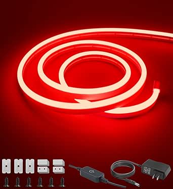 Amazon.com: HIFILUZ Led Neon Lights,16.4ft/5m Dimmable Neon Led Strip ...