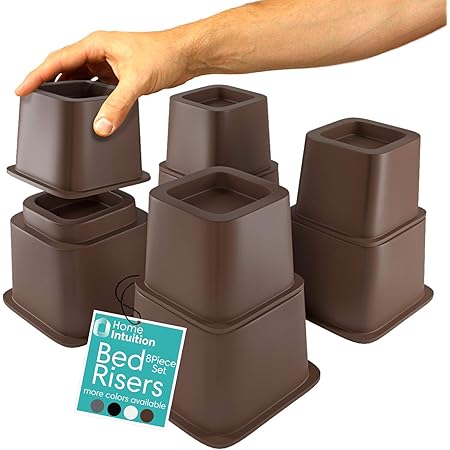 Amazon.com: Utopia Bedding Adjustable Bed Furniture Risers - Elevation ...