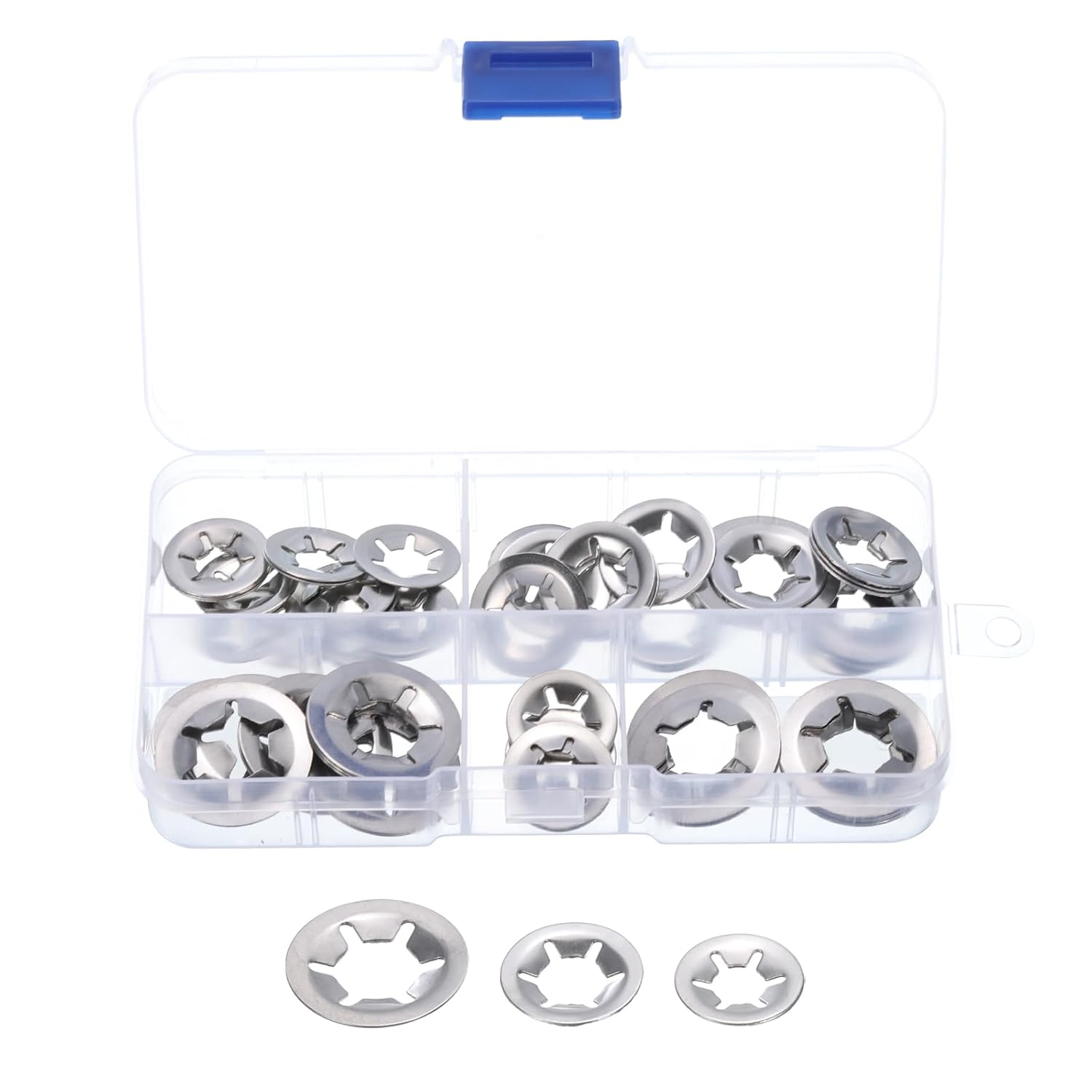 Amazon.com: uxcell 60 Pcs Internal Tooth Washers Set, 3 Sizes M8/M10 ...