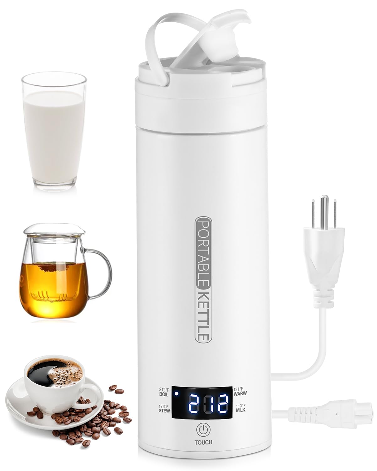 Amazon.com: Travel Electric Kettle, Portable Small Mini Coffee Kettle ...