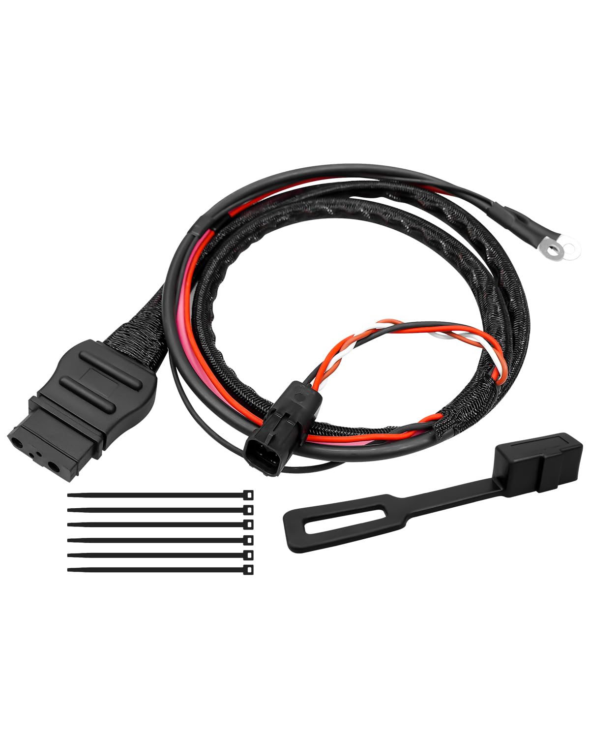 Amazon.com: NTSUMI 4 Pin Truck Side Battery Cable Wiring Harness ...