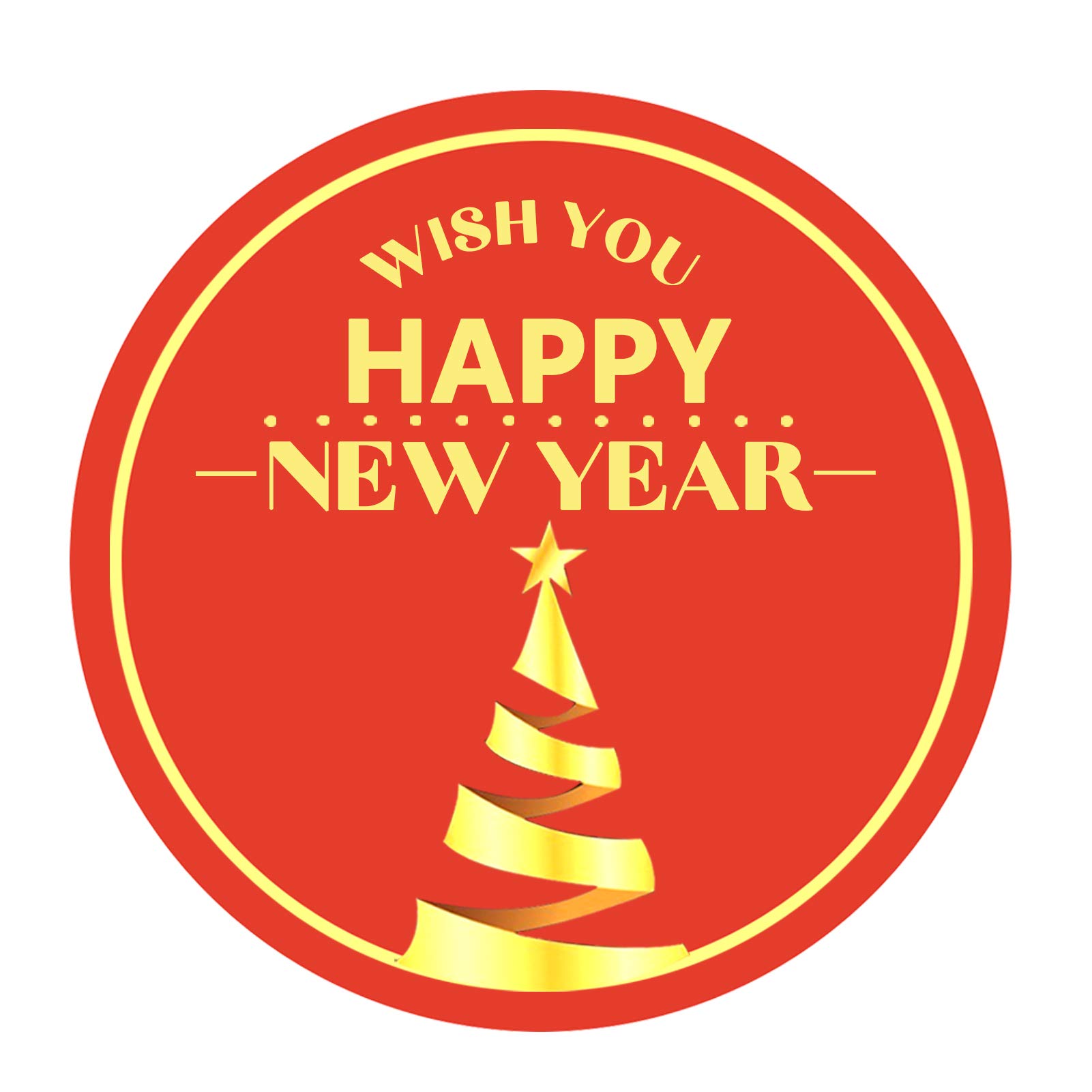 Amazon.com: Happy New Year Stickers for Package Seals,Stickers for ...