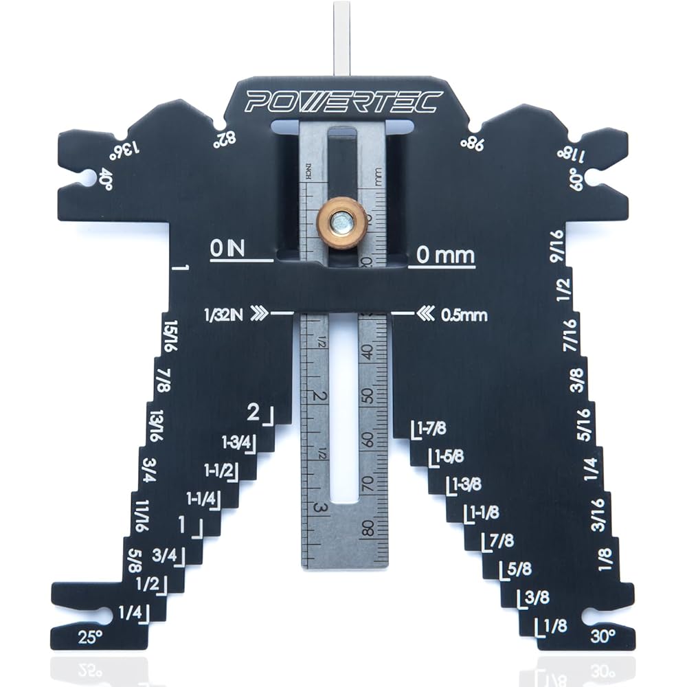 $6/mo - Finance POWERTEC Universal 5-in-1 Step Depth Gauge for ...