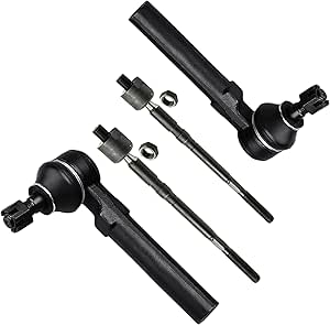Amazon.com: Stirling 4Pcs Front Inner Outer Tie Rod End Kit Compatible ...