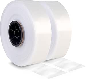 Amazon.com: 8NET 4 Mil, 4" x 1075' Clear Plastic Poly Tubing Roll, FDA ...