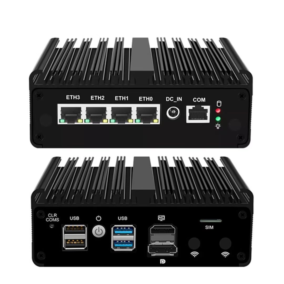 Tuofudun Firewall Router PC Core N4000 Upgraded Version Fanless Mini PC ...