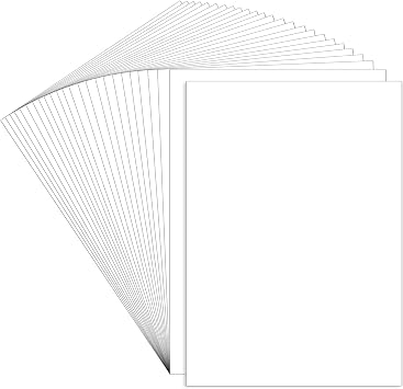 White Card A4 50 Sheets, Ohuhu 300gsm Thick Card Paper, A4 Card for ...