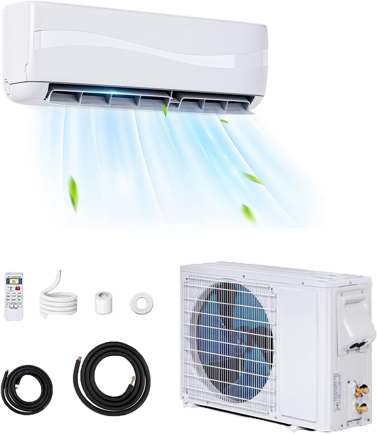 SIMOE 12000 BTU Mini Split AC Energy Efficient Air Conditioner ...