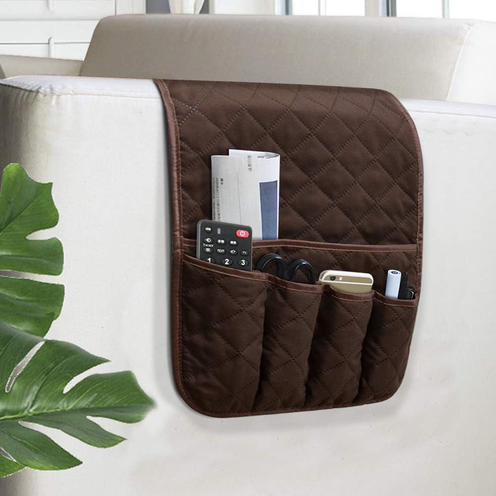 Amazon.com: Sofa Armrest Organizer Non-Slip Arm Chair Bedside Caddy ...