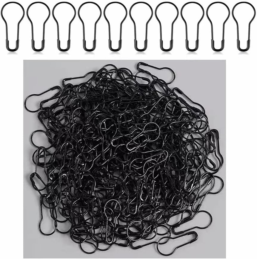 Amazon.com: 1000Pcs Metal Black safety Pins/Gourd Pin/Bulb Pin For ...
