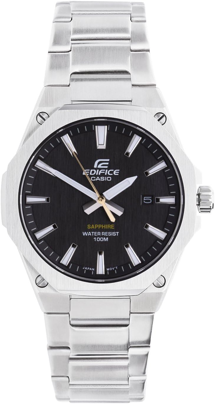 Casio Men's Analogue Quartz Watch with Stainless Steel Strap EFR-S108D ...