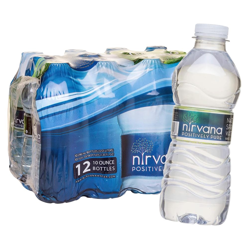 Amazon.com : Nirvana Natural Spring Water - Fresh Bottling, High in ...