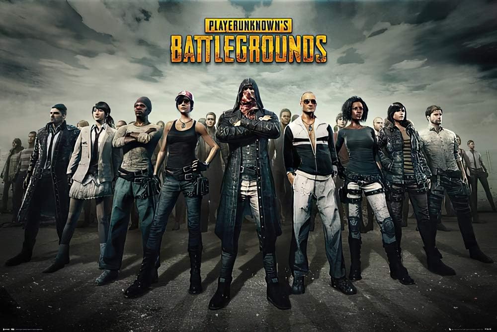 Amazon.com: POSTER STOP ONLINE PUBG - Gaming Poster (Characters/Group ...