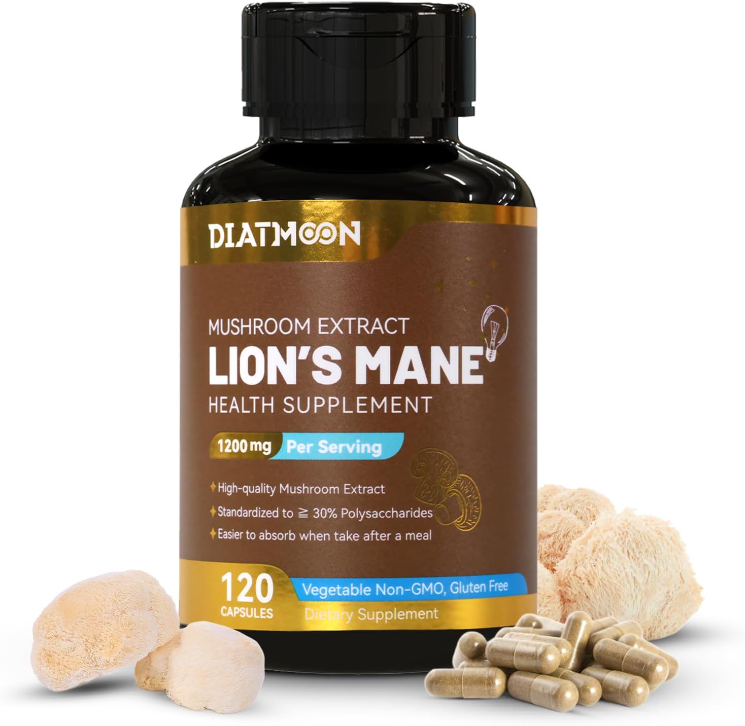 Amazon.com: AZ BIOTECH Lions Mane Mushroom Extract, Cognition Capsules ...