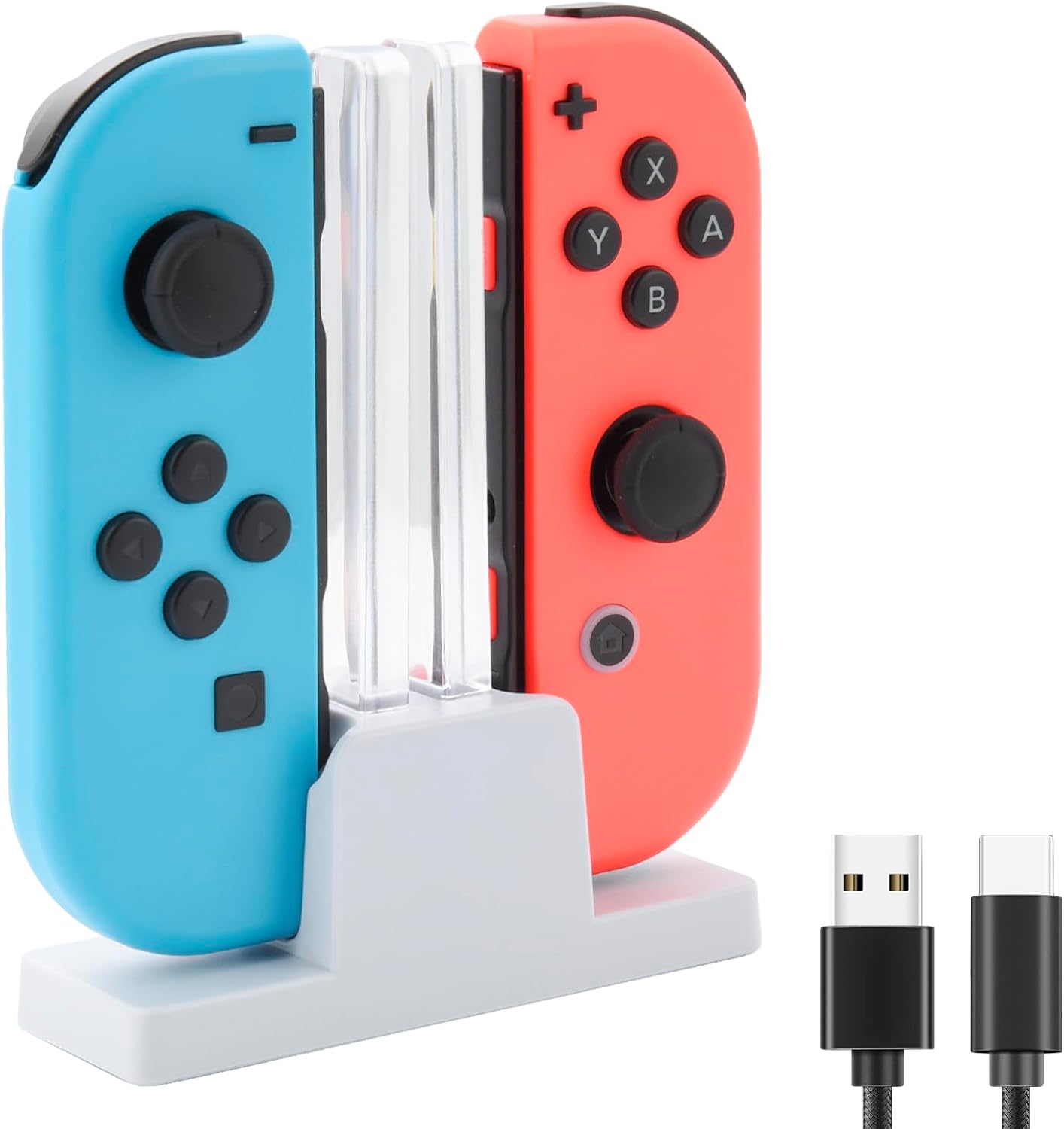 Amazon.com: ELUTENG Nintendo Switch Controller Charger for 2 ...