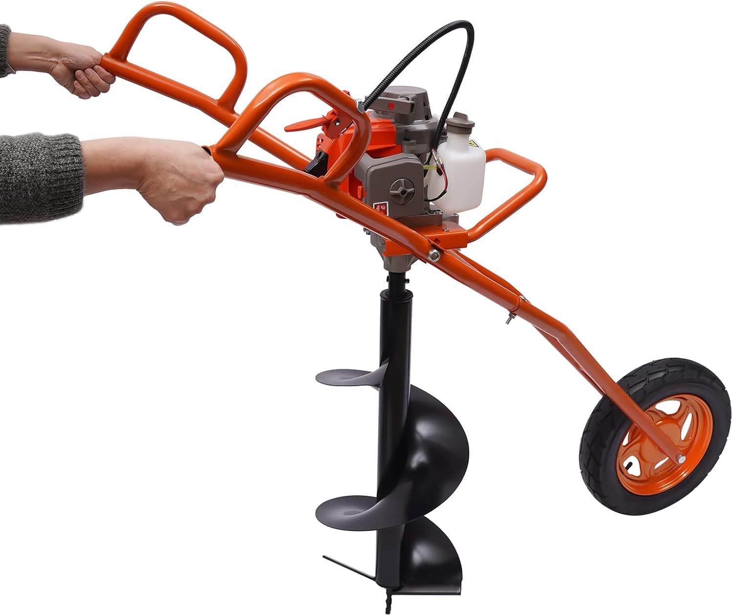 Amazon.com: awolsrgiop 63CC 2 Stroke 3HP Gas Powered Post Hole Digger ...