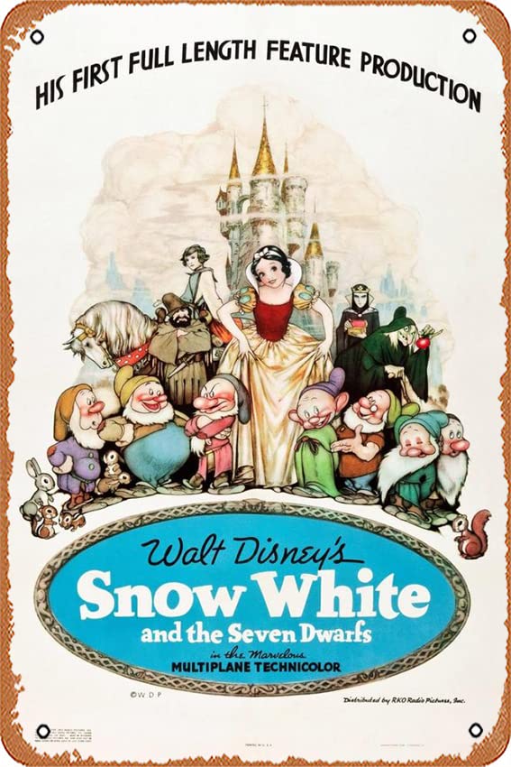 Amazon.com : Snow White and the Seven Dwarfs 3 Movie Poster 8 x 12 ...